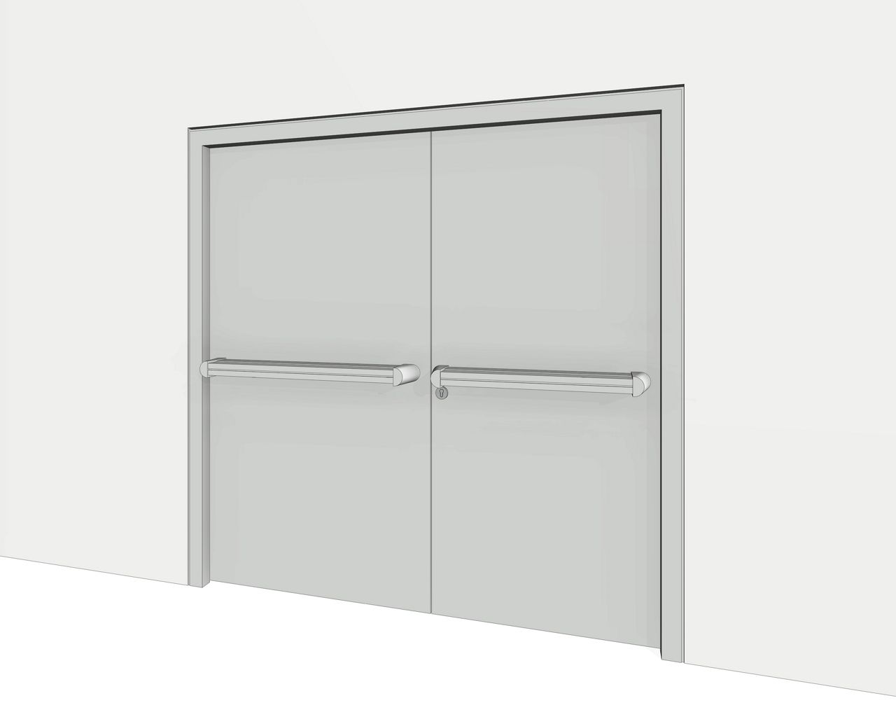 Steel non-rebated evacuation door (EN 1125) | ASSA ABLOY